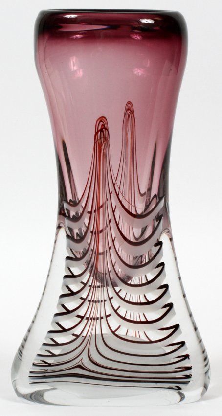 Realized price for ADAM JABLONSKI STUDIO GLASS VASE