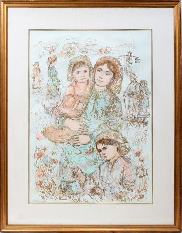 Realized price for 031247: EDNA HIBEL LITHO, MOTHER