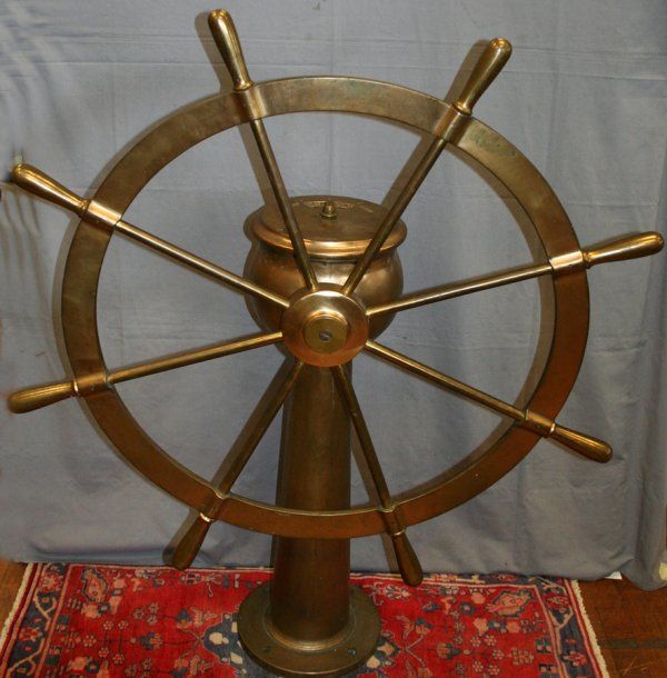 Realized price for Ship's Binnacle and Wheel