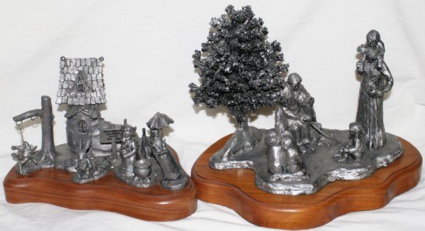 Realized price for 101503: MICHAEL RICKER PEWTER SCULPTURES