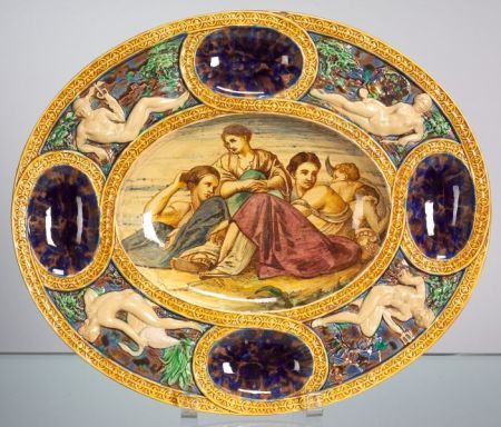 Realized price for Emile Lessore Decorated Earthenware Plaque