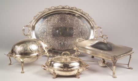 Realized price for English Silver Plated Domed Serving