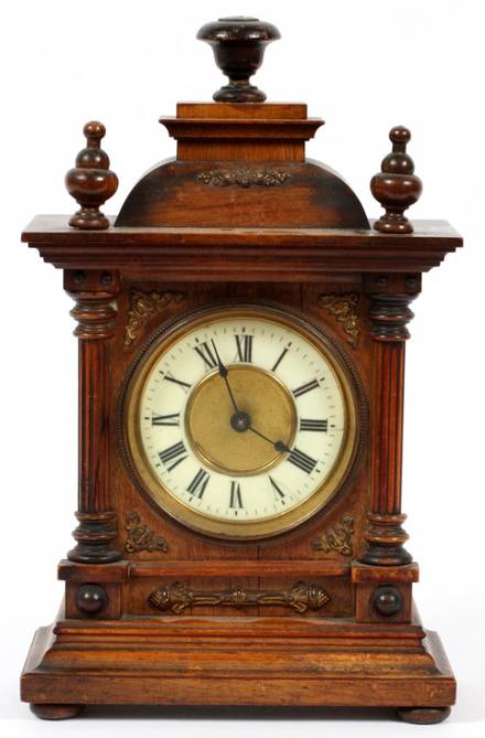 Realized price for H.A.C. WURTTEMBERG OAK MANTEL CLOCK