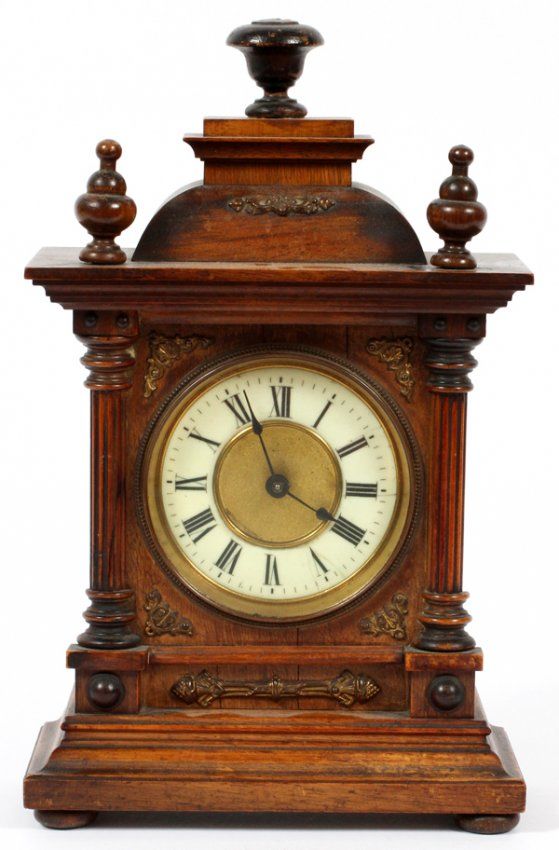 Realized price for H.A.C. WURTTEMBERG OAK MANTEL CLOCK