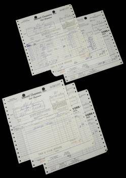 Realized price for MARILYN MONROE AMBASSADOR HOTEL INVOICE