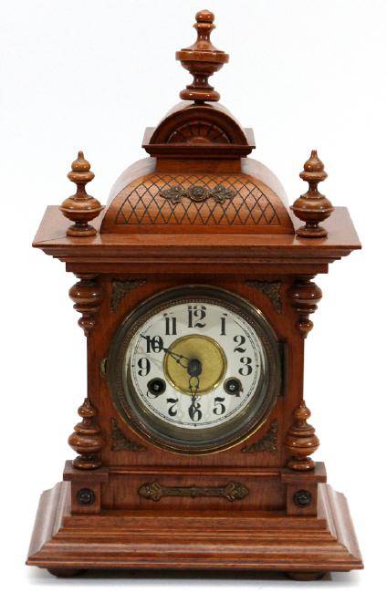 Realized price for H.A.C. WURTTEMBERG OAK MANTEL CLOCK