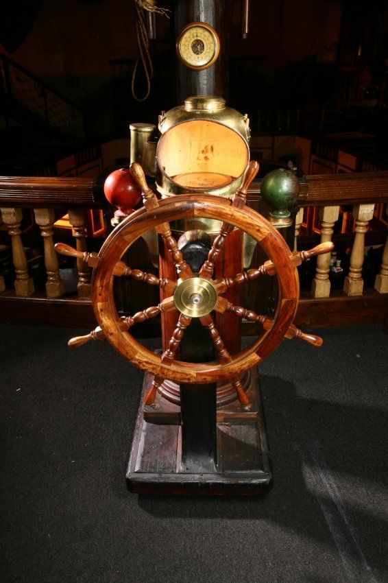 Realized price for Ship's Binnacle and Wheel