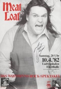 Realized price for MEAT LOAF SIGNED CONCERT POSTER