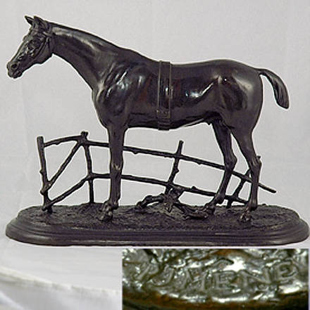 Realized price for 021090: PIERRE-JULES MENE BRONZE SCULPTURE