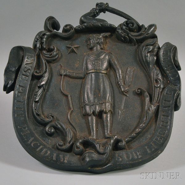 Realized price for Cast Iron Massachusetts State Emblem