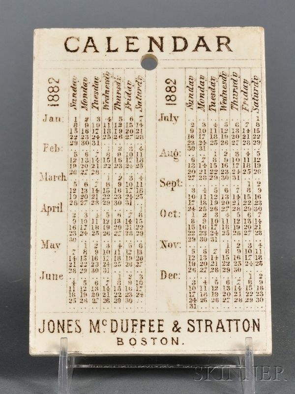Realized price for Wedgwood 1905 Locomotives Calendar Tile.