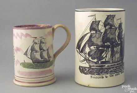 Realized price for Liverpool Creamware Frog Mug